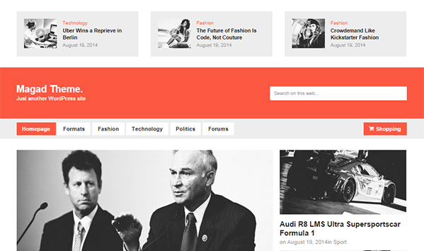 Fashion Magazine - Wordpress Themes for Fashion Magazine